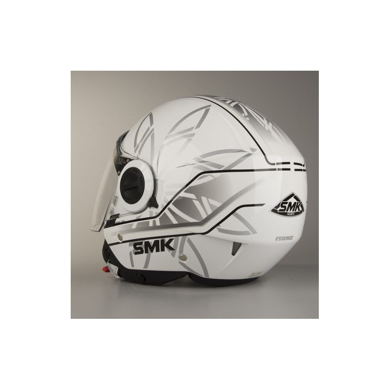 Casque Jet SMK Essence Double Ecran Blanc/Gris