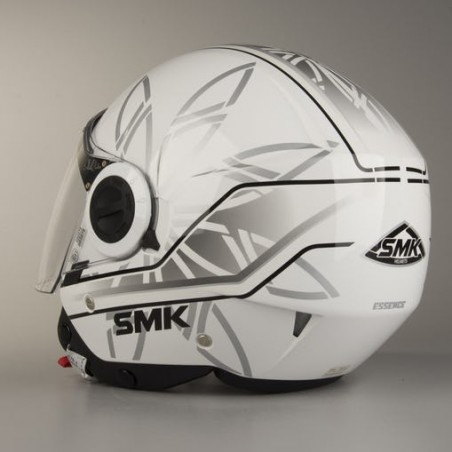 Casque Jet SMK Essence Double Ecran Blanc/Gris