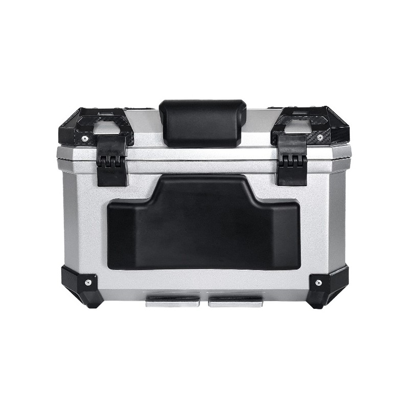 Top Case Plastique couleur Aluminium 50 Litres WECKIO